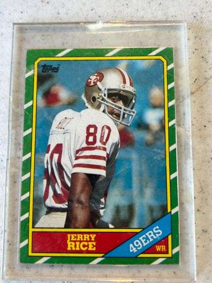 1986 topps Jerry rice rookie - Gary Realty & Auction