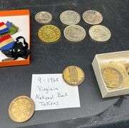 1960s swimming medals, tokens , replica coins etc - Gary Realty & Auction