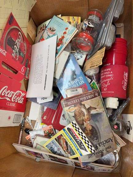 Coca Cola, collectible paperwork and ads - Gary Realty & Auction