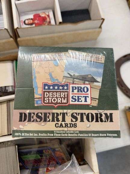 desert storm, sports cards, Coca Cola cards - Gary Realty & Auction