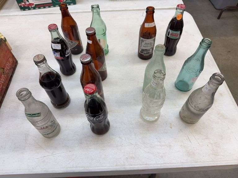 Coca Cola bottles, crate etc - Gary Realty & Auction