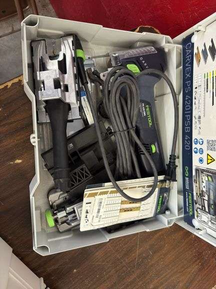 Festool ps 420 EBQ jigsaw - Gary Realty & Auction