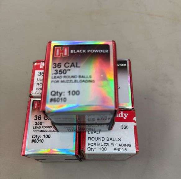 360 cal round balls - Gary Realty & Auction