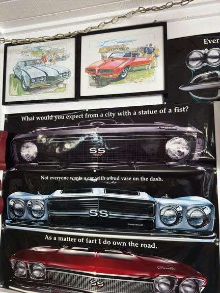 Chevy Posters etc - Gary Realty & Auction