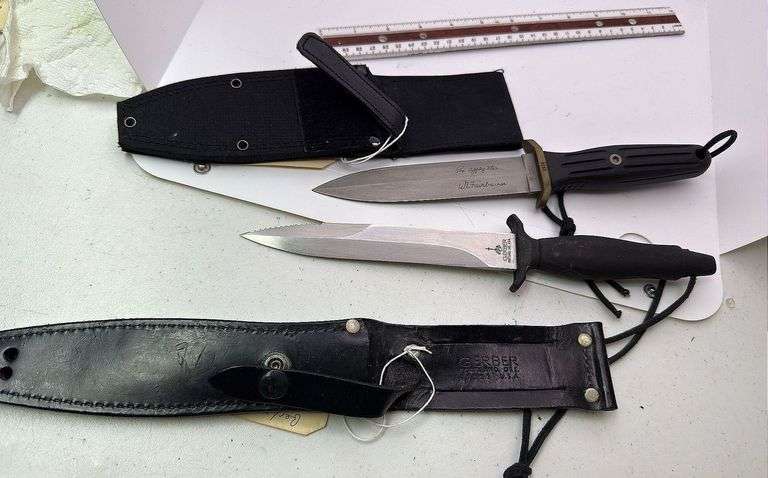 Boker, Applegate & Gerber mark 2 knives - Gary Realty & Auction