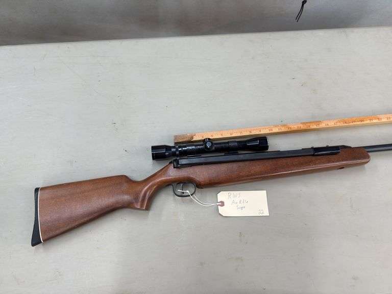 RWS air rifle 22 with scope - Gary Realty & Auction