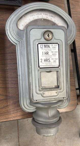 Two hour time limit parking meter - Gary Realty & Auction