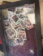 Pile of baseball, basketball, football cards - Gary Realty & Auction