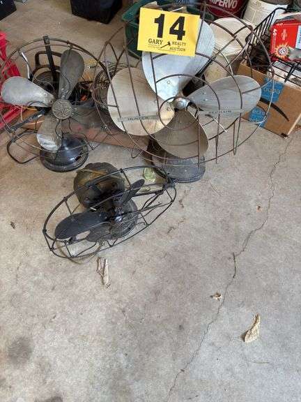 Metal fans - Gary Realty & Auction