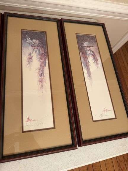 (4) Larry Greer prints 11x25 - Gary Realty & Auction