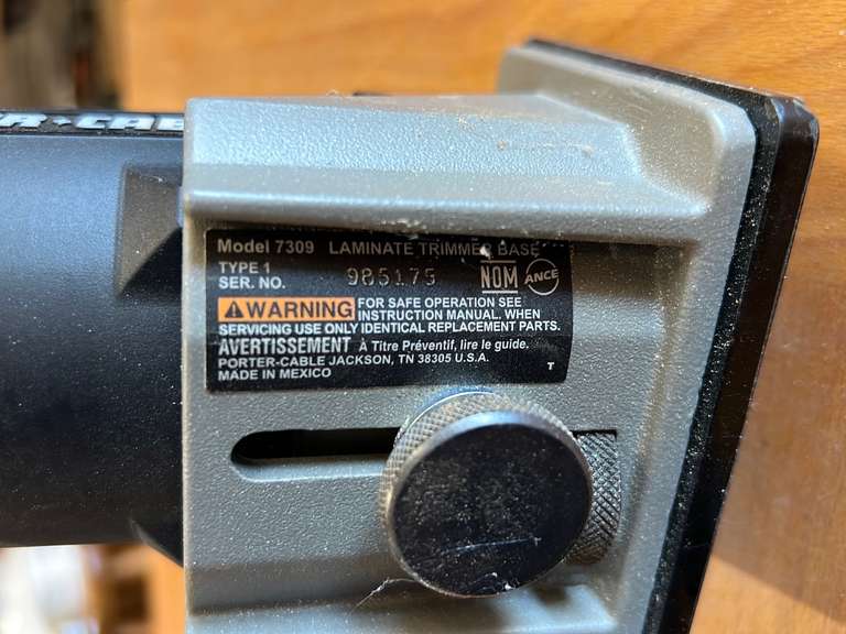 Porter Cable Laminate Trimmer & Craftsman Router - Gavel Roads Online ...