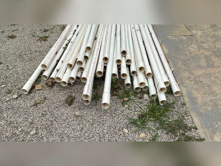  49 Pieces 1 1 2 X 20 PVC Pipe Gavel Roads Online Auctions
