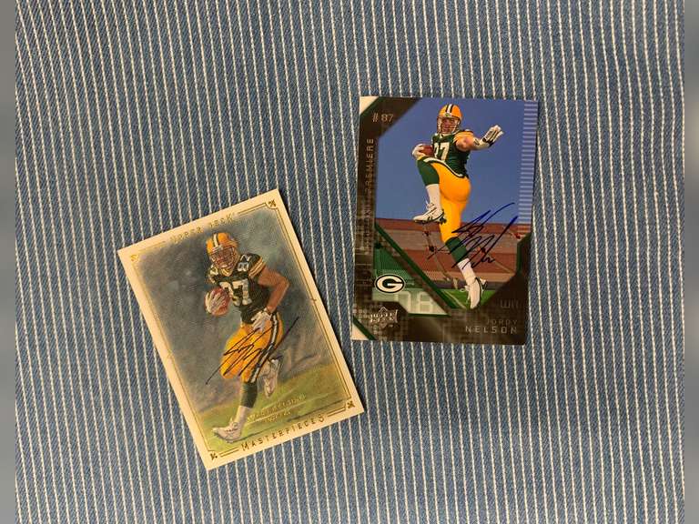 Jordy Nelson Green Bay Packers Signed Trading Cards - Gavel Roads Online Auctions