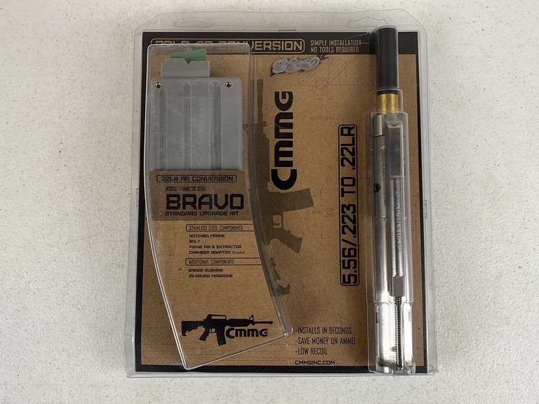 (1) CMMG 22LR AR Conversion Kit - 22ARC and (3) 25-round Mags - Gavel ...