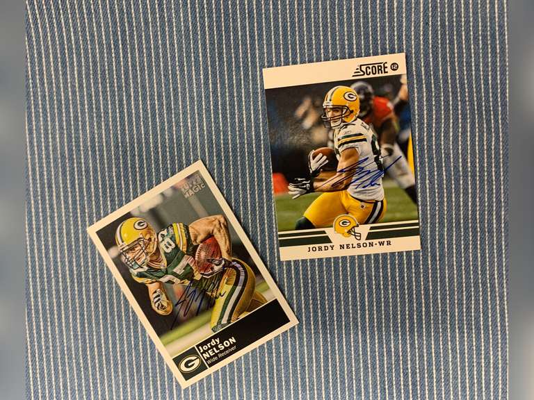 Jordy Nelson Green Bay Packers Signed Trading Cards - Gavel Roads ...