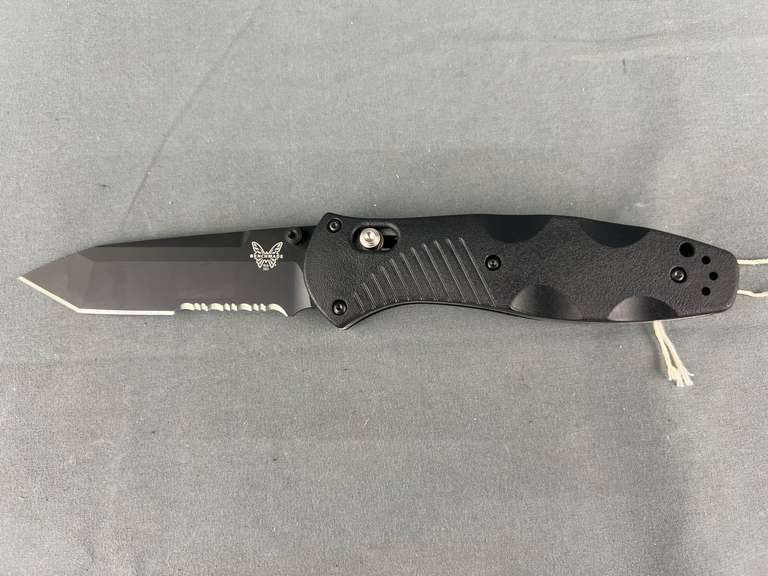 --129--Benchmade Barrage Model 583SBK Blue Class Knife NIB - Gavel ...