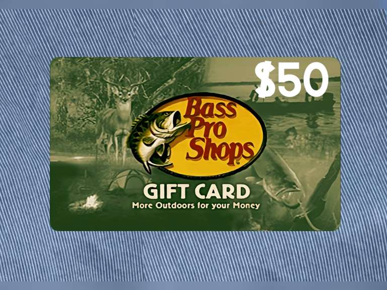 $50 Bass Pro Gift Card - Gavel Roads Online Auctions