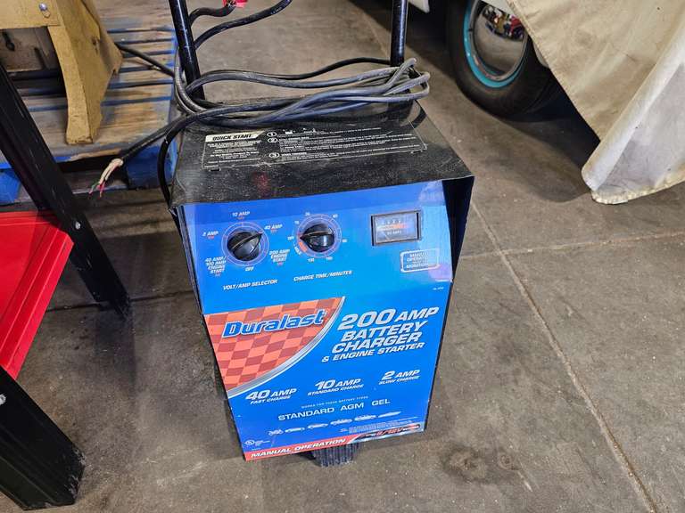 Duralast 200 Amp-6V/12V Battery Charger & Starter - Gavel Roads Online ...