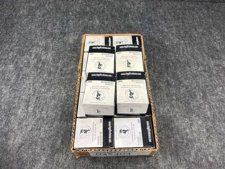 (14) Boxes AngelFire 380Auto Ammunition - Gavel Roads Online Auctions