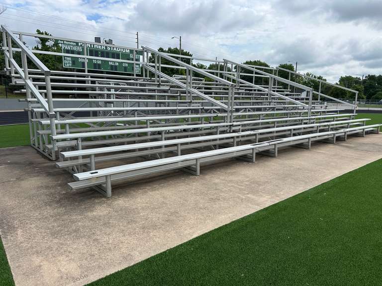 3- 10 Bench x 15' Aluminum Bleacher Unit - Gavel Roads Online Auctions