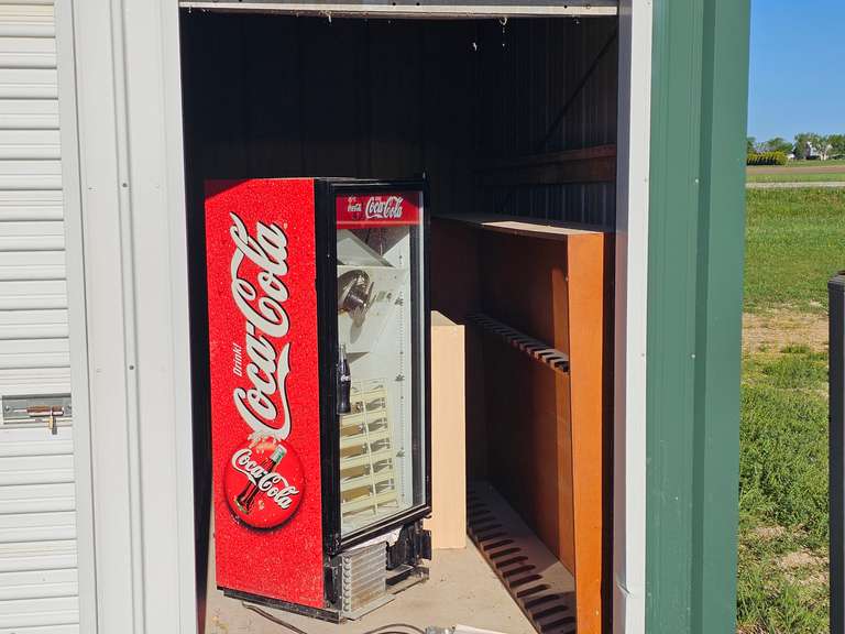 Coca Cola Fridge, Display Case & Gun Rack - Gavel Roads Online Auctions