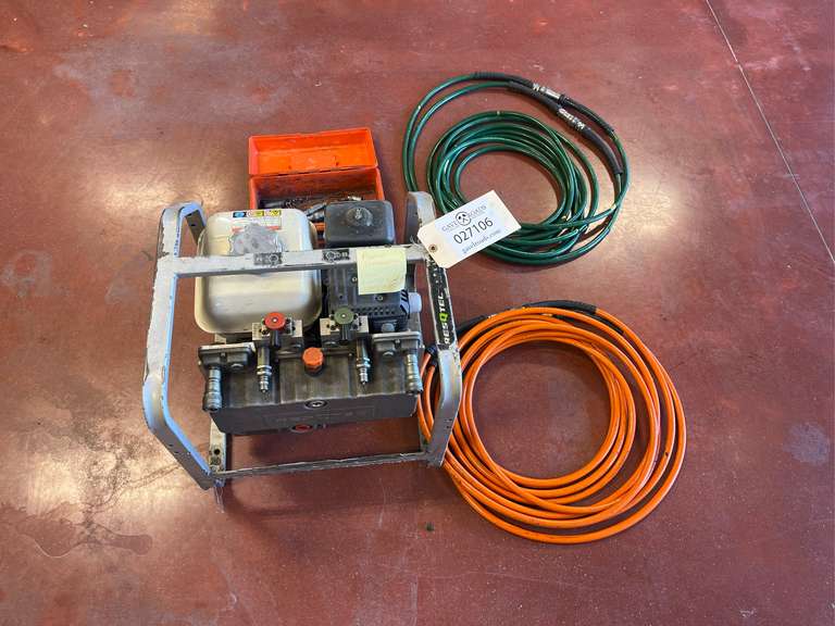 ResQtec Hydraulic Power Unit with Hoses - Gavel Roads Online Auctions