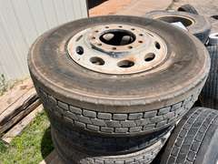 (6) Semi Tires with Rims - Gavel Roads Online Auctions