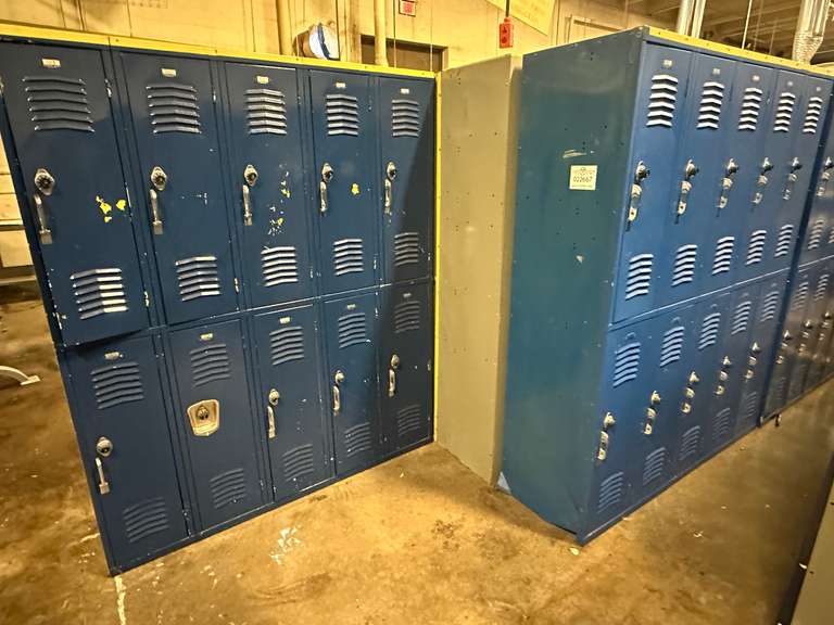 (4) Units of 10 Double Tier Metal Combination Lock Lockers - Gavel ...