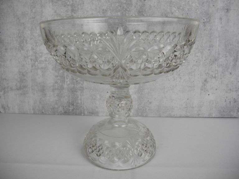 Vintage Pressed Glass Compote - GC5 Auctions