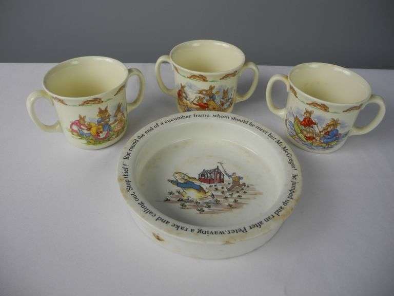 Peter Rabbit Dinnerware - Royal Doulton and Wedgewood - GC5 Auctions