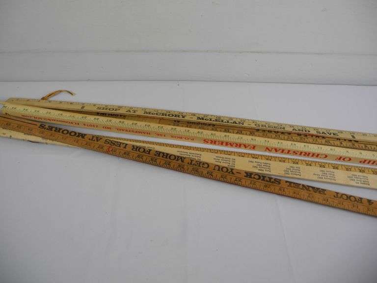 Collection of Vintage Yard Sticks - GC5 Auctions