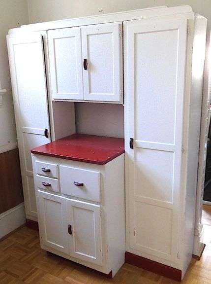 Unique 1920's Hoosier Style Cabinet / Pantry with Original Bakelite ...