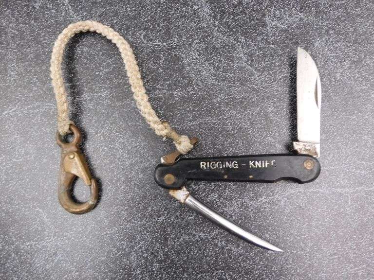 Vintage Stainless Rigging Knife with Carabiner - Japan - GC5 Auctions
