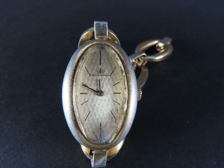 Vintage Ladies Bucherer Watch with Gold Tone Band - GC5 Auctions
