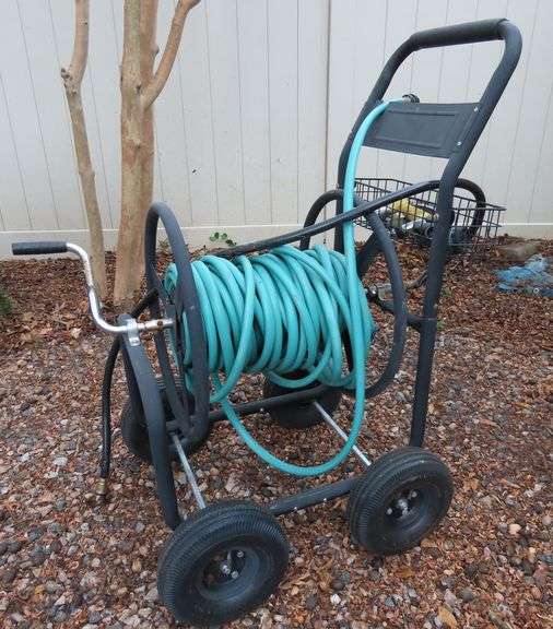 Heavy Duty Rolling Hose Reel with Sprinklers - GC5 Auctions