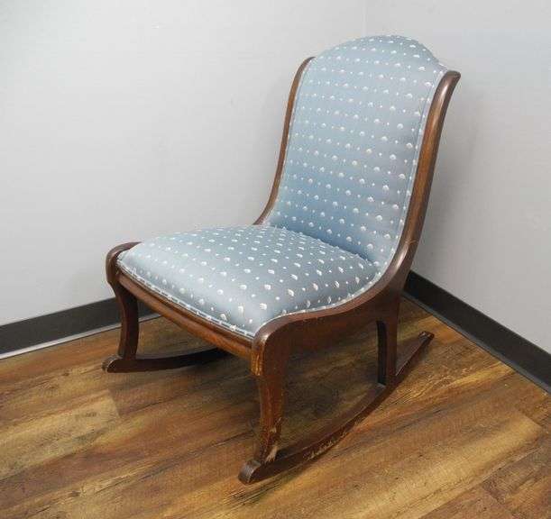 Vintage Upholstered Rocking Chair - GC5 Auctions