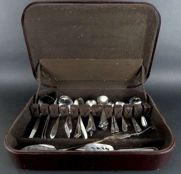 Large Collection of Silverplate Flatware in Box - GC5 Auctions