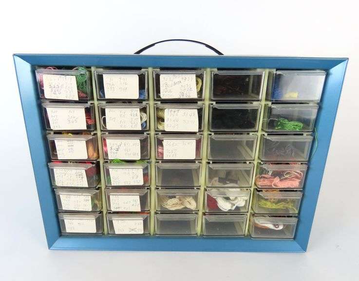 30 Drawer Organizer with Embroidery Thread - GC5 Auctions