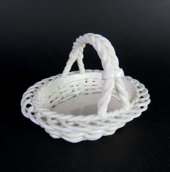 Small Braided Porcelain Basket - GC5 Auctions