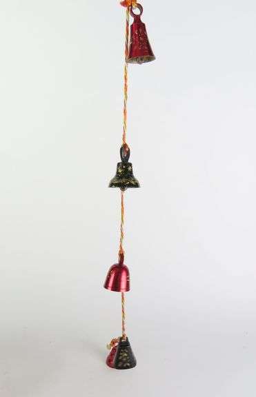 Vintage Hanging Brass Bells on String - GC5 Auctions