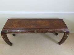 Vintage Painted Asian Sofa / Console Table - GC5 Auctions