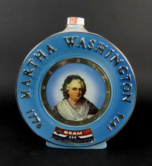 Empty 1976 Bicentennial Martha Washington Jim Beam Bottle - GC5 Auctions