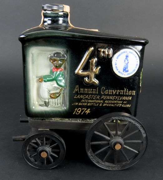 Empty 1974 Jim Beam 4th Annual Bottle Collectors Stagecoach Bottle ...