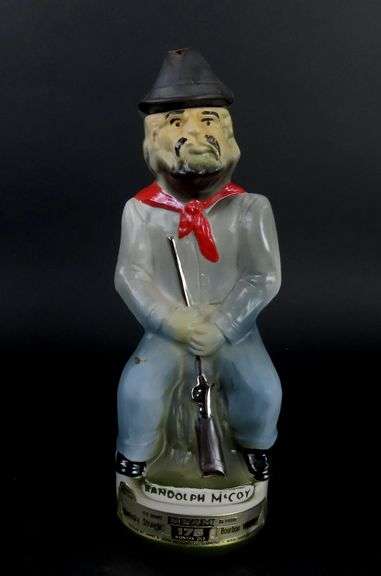 Empty 1973 "Randolph McCoy" Jim Beam Bottle - GC5 Auctions