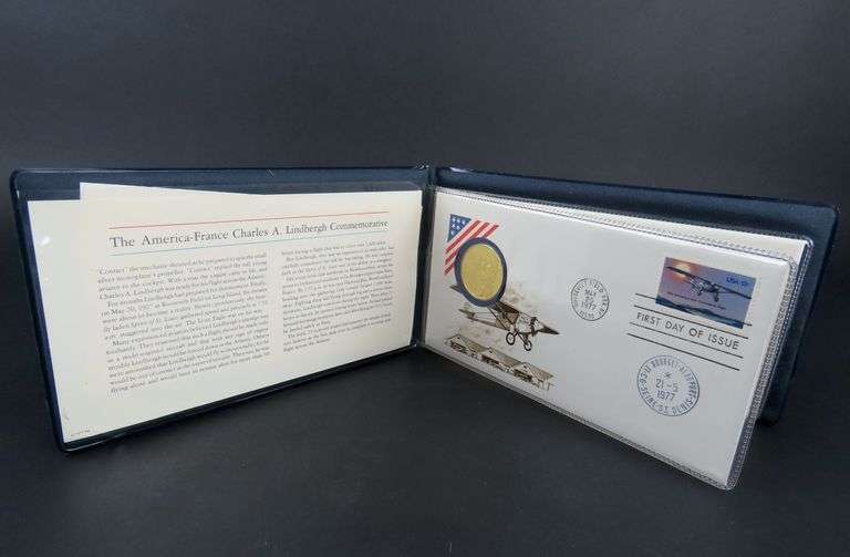 The America-France Charles A. Lindbergh Commemorative First Day Covers ...