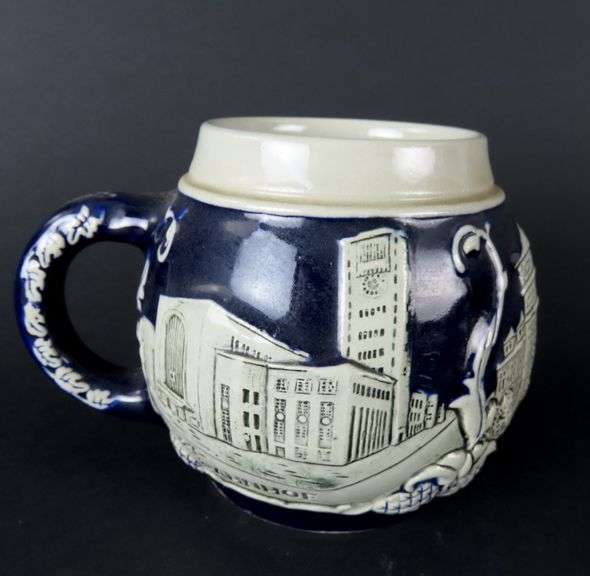 Vintage Salt Glazed German Beer Mug with Handle - GC5 Auctions