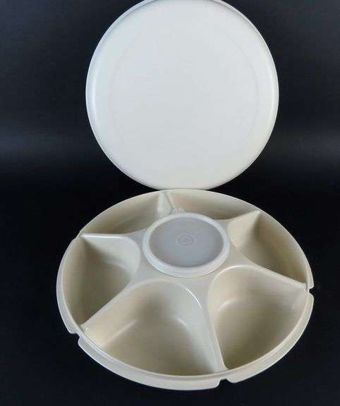 Vintage Tupperware Divided Veggie Relish Party Tray with Lids - GC5 ...