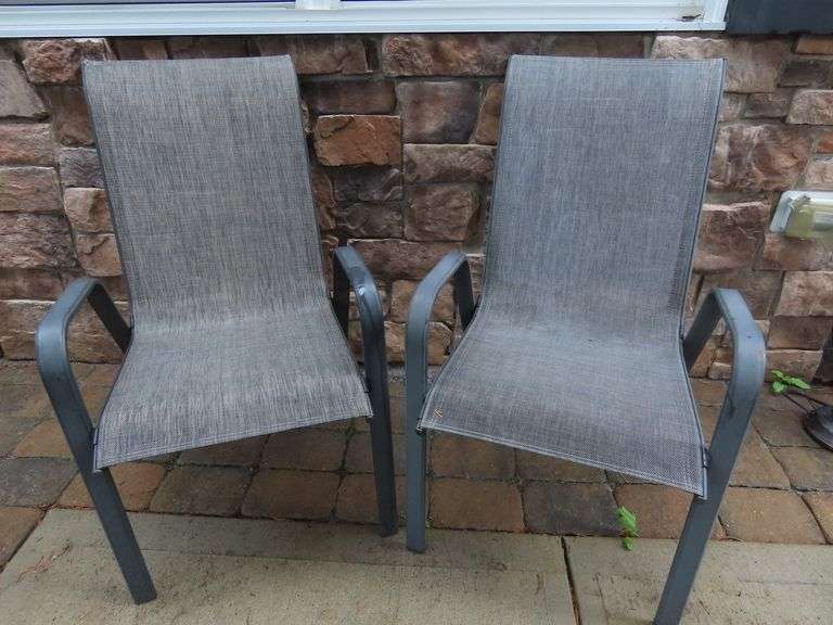 Lot of 2 Matching Sling Chairs - GC5 Auctions