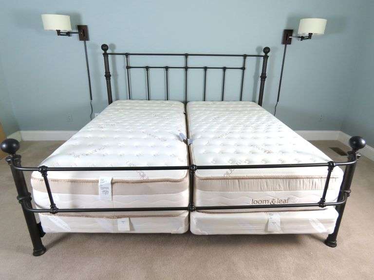 Metal Frame California King Bed with Mattresses & Box Springs - GC5 ...