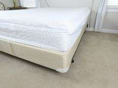 Full Sized Bed Frame with Box Spring & Mattress - GC5 Auctions